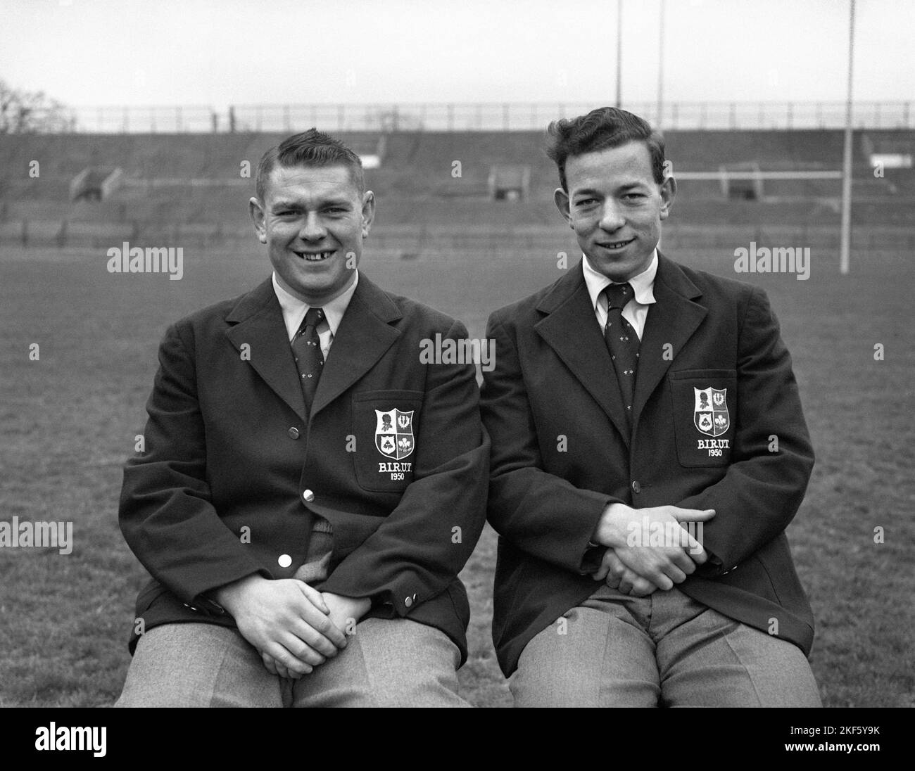 Left to right, Tom Clifford and Karl Mullen, the team captain, part of ...