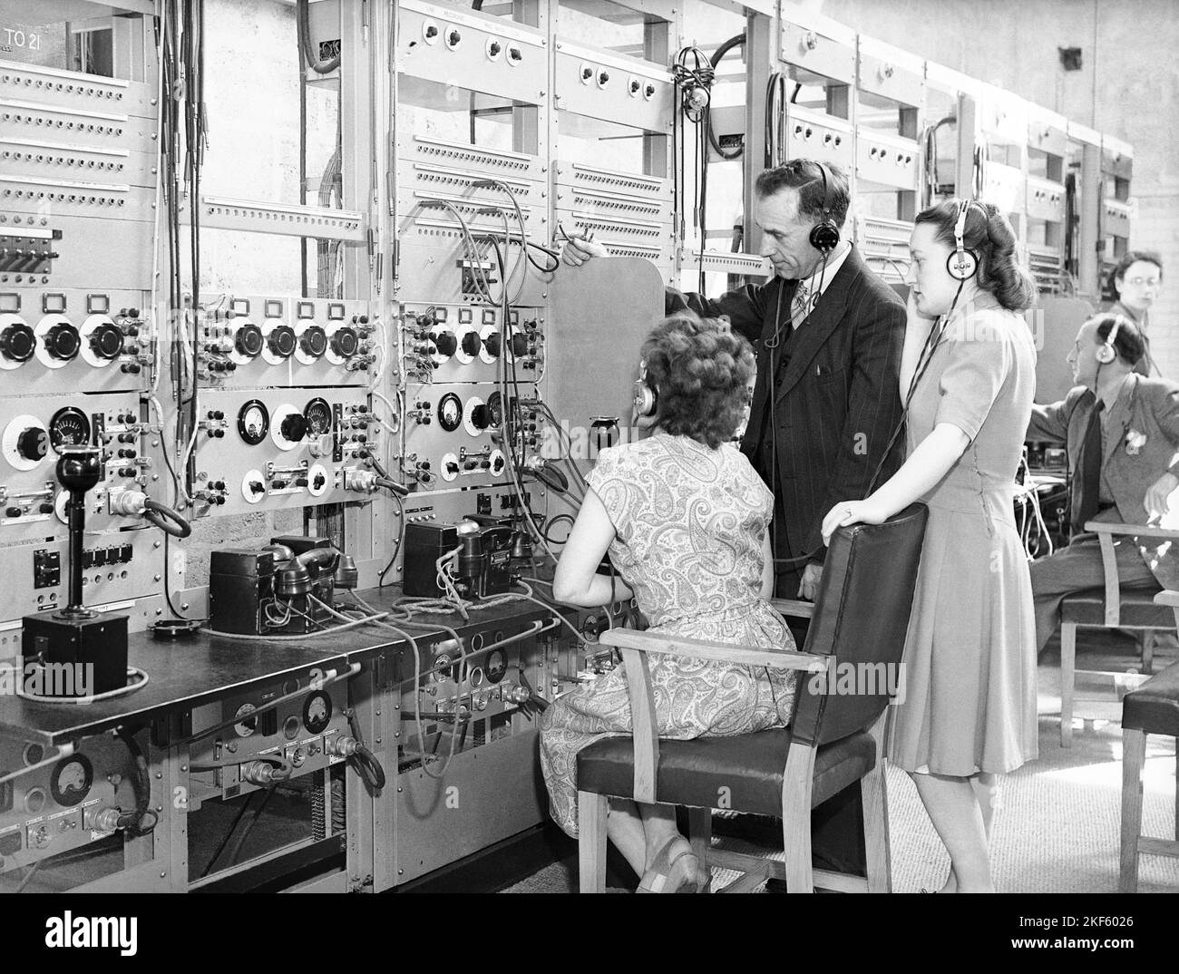 Engineers carry out tests at a control station Stock Photo - Alamy