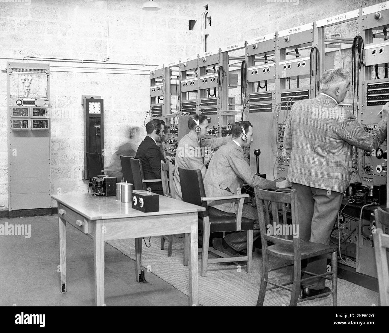 People at work in the control room Stock Photo - Alamy