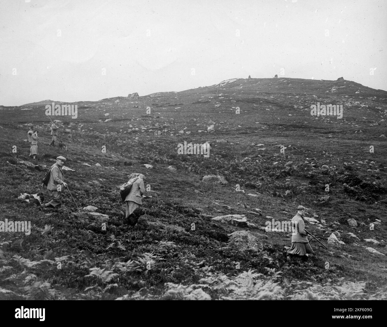 A general view showing Robin Lyle, Major Couper, and Sir Archibald Lyle ...