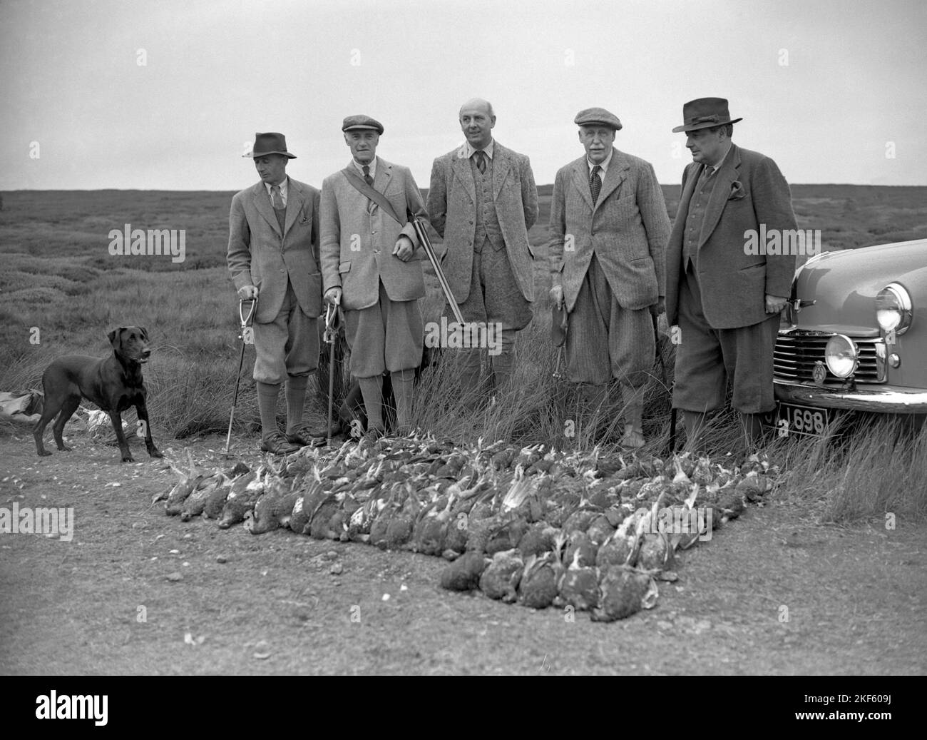 Left to right; Ralph Scrope, Lord Swinton, RW Thompson, Major Collins ...