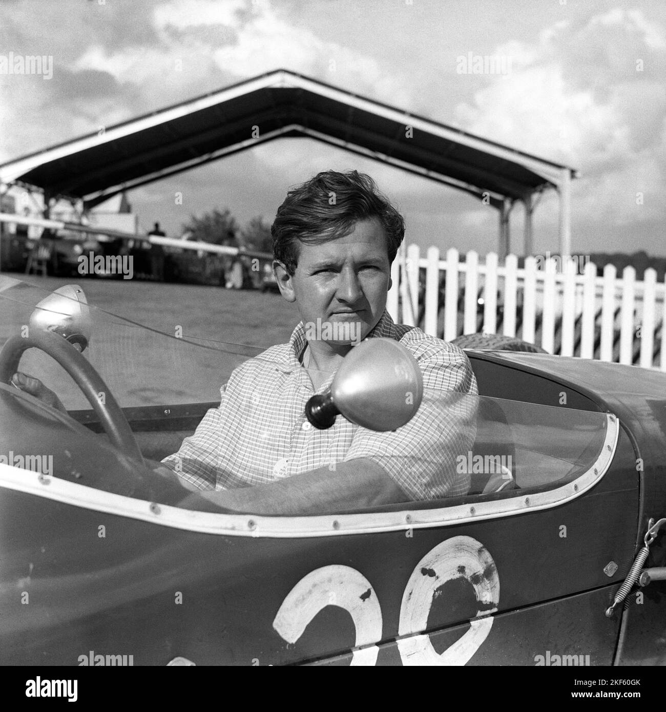 Racing driver Tony Marsh at Brands Hatch Stock Photo - Alamy