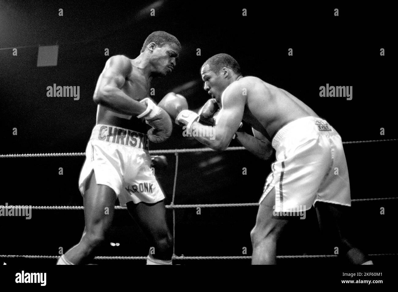 Errol Christie, left, in action against Stacy McSwain in the ...