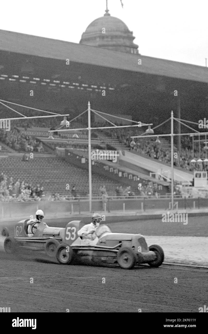 Midget cars racing at Wembley Stadium Stock Photo - Alamy