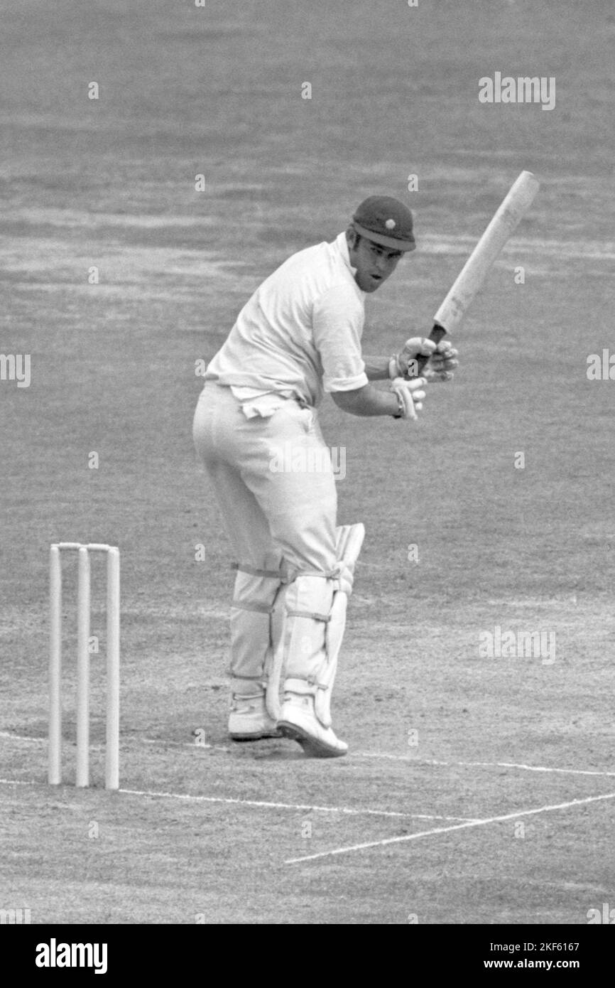 Hylton Ackerman, Northamptonshire, turns a ball by Bob Herman to leg ...