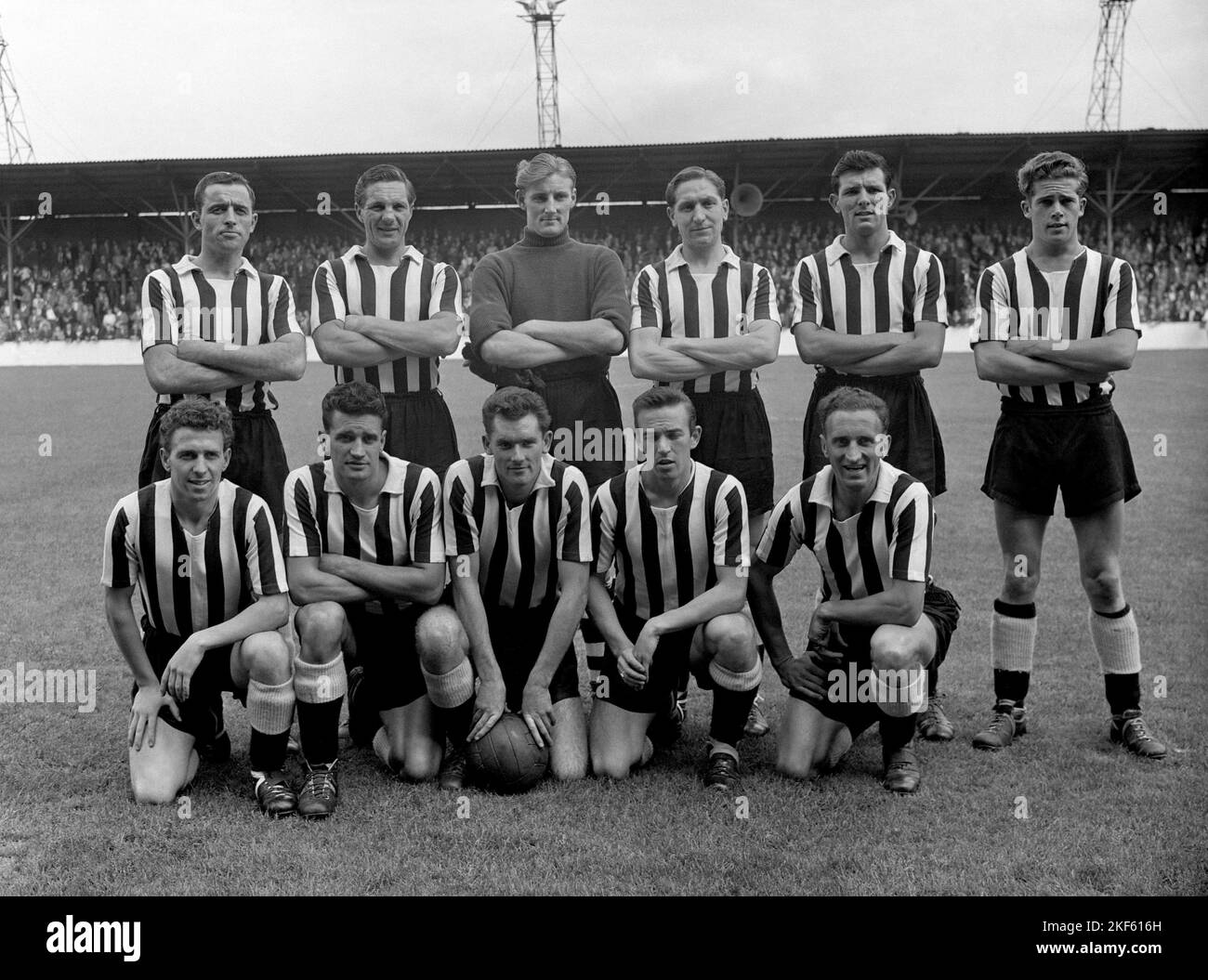 Notts County Team Group. (top l-r) Henry Adamson, Aubrey Southwell ...
