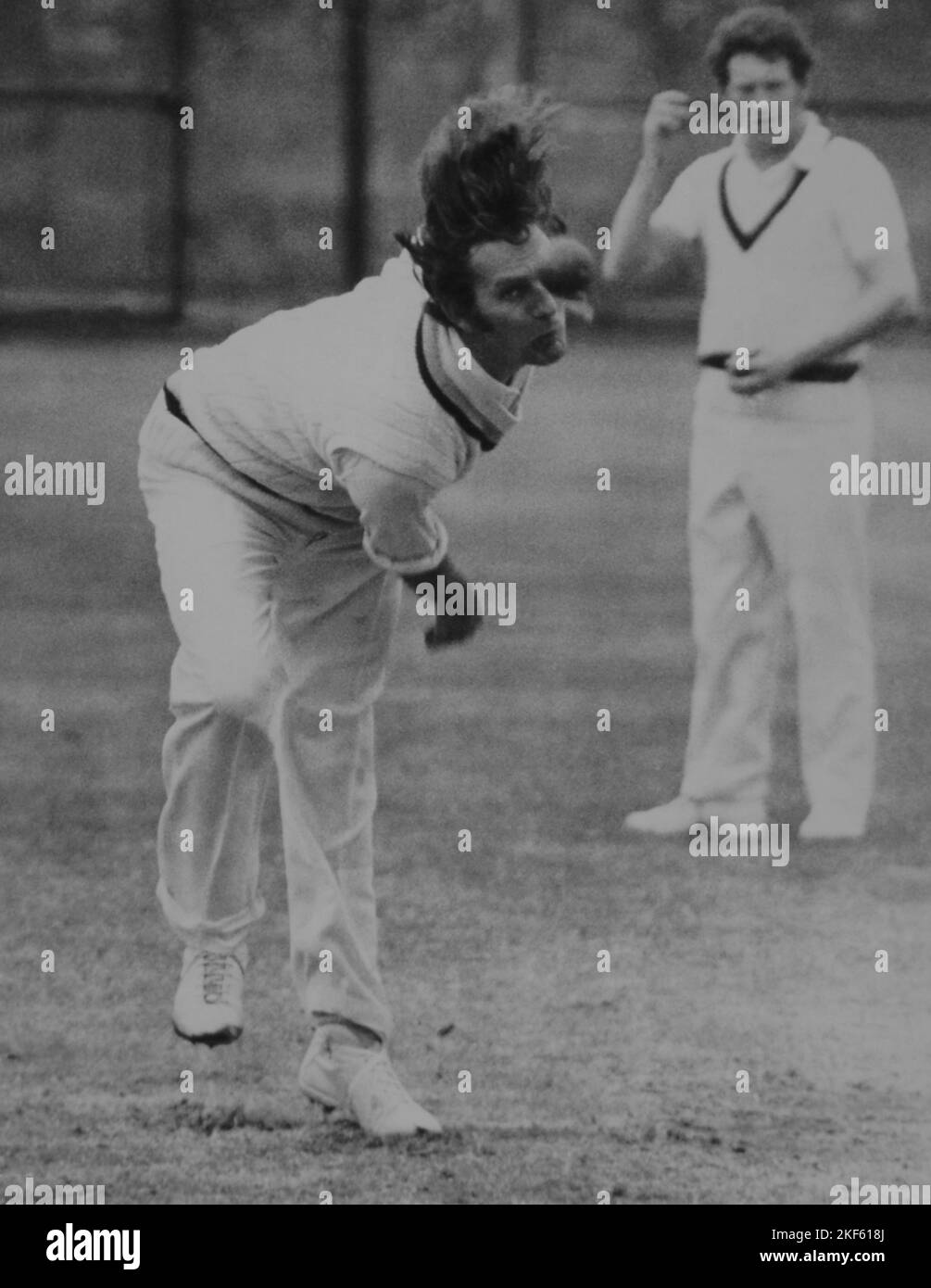 Richard Hutton the Yorkshire bowler pictured practising in the nets at ...