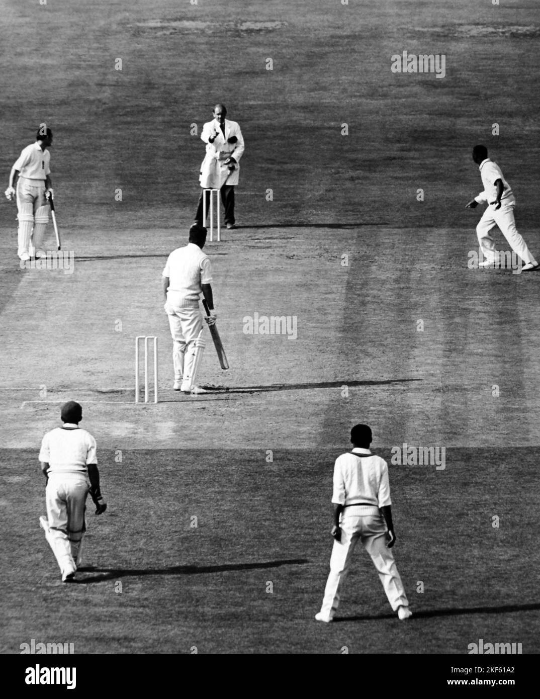Ted Dexter, England Captain is out L.B.W, to Charlie Griffith, for 10 ...