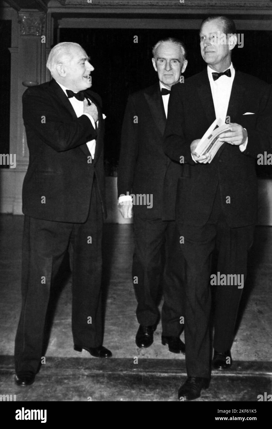 The Duke of Edinburgh (right) Hon. Lord Duke and Mr.Norman Collins ...