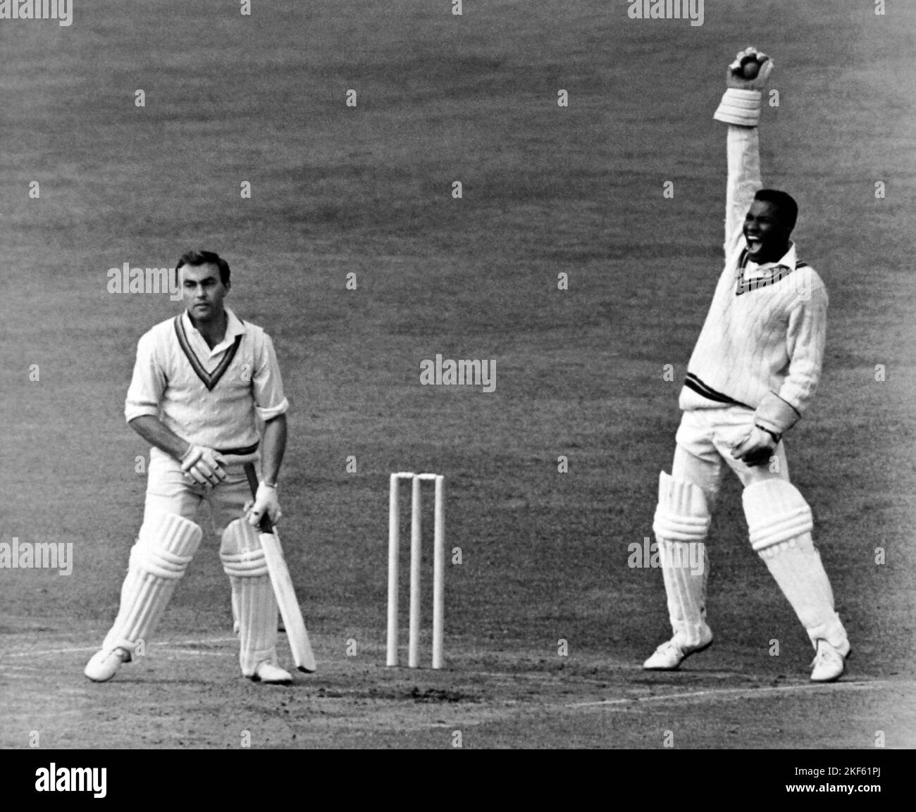 John Edrich (MCC) is caught out by West Indies wicketkeeper Mike ...