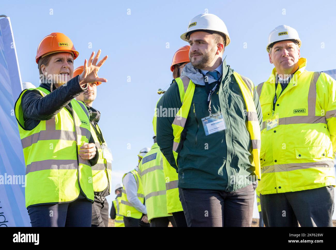 First Minister Nicola Sturgeon visits Kype Muir windfarm near ...