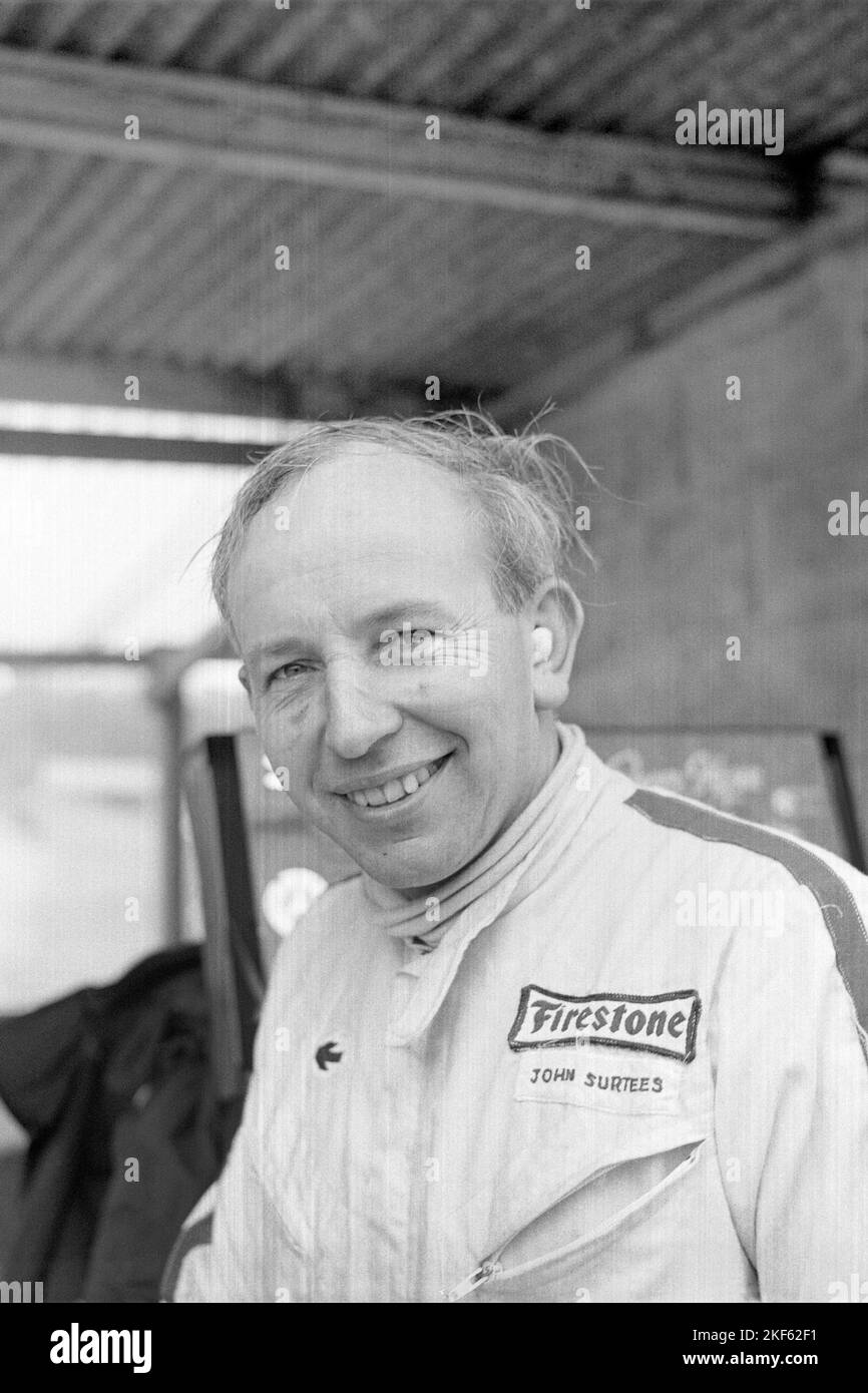 Racing driver John Surtees Stock Photo - Alamy
