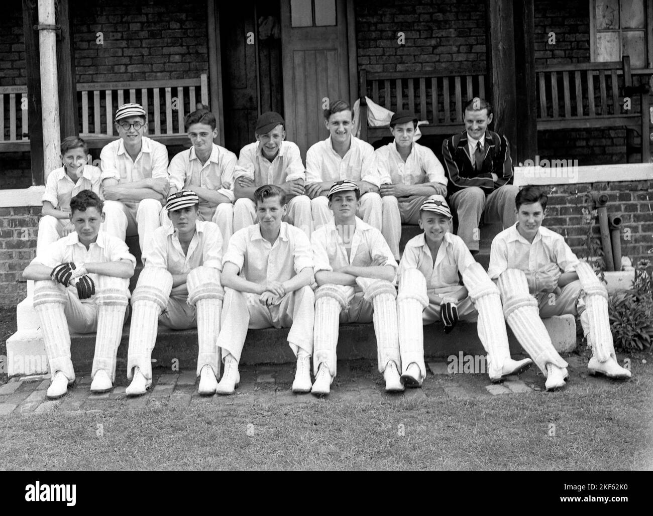 Alleyn's School Cricket Team, back row, left to right; J.T Pretlove, T ...