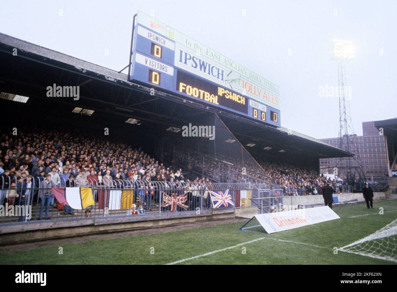 Fans at Portman Road prior to kick-off Stock Photo - Alamy