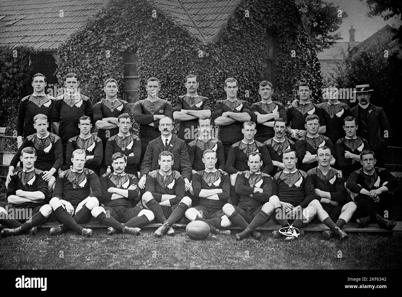 New Zealand Team group 1905/06 Stock Photo - Alamy