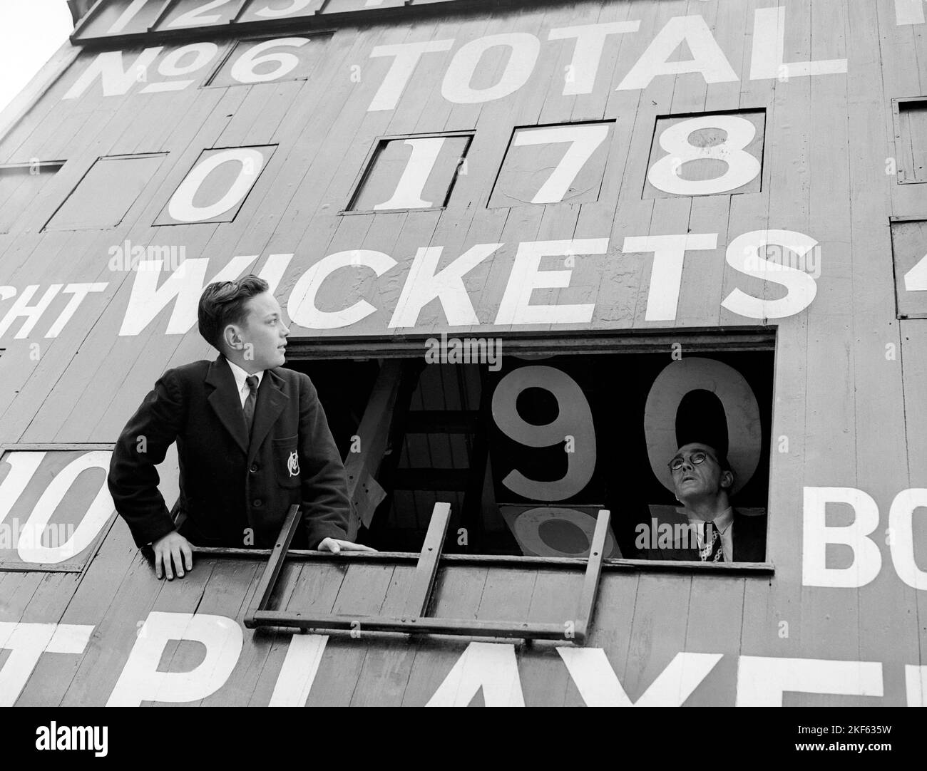 The scoreboard at Lord's Cricket Ground Stock Photo - Alamy
