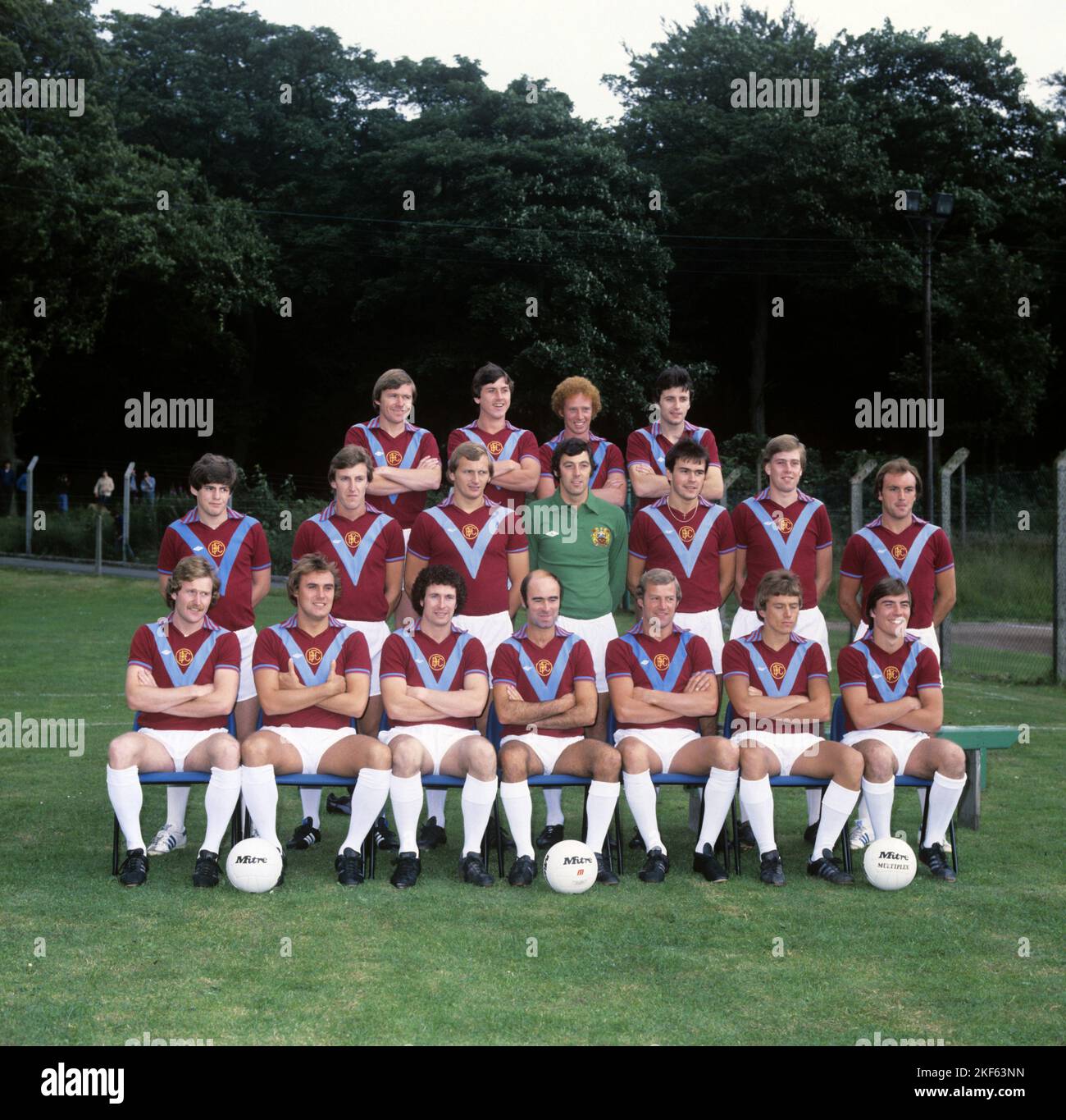 Burnley Football Club photocall, back row, left to right; Brian Hall ...