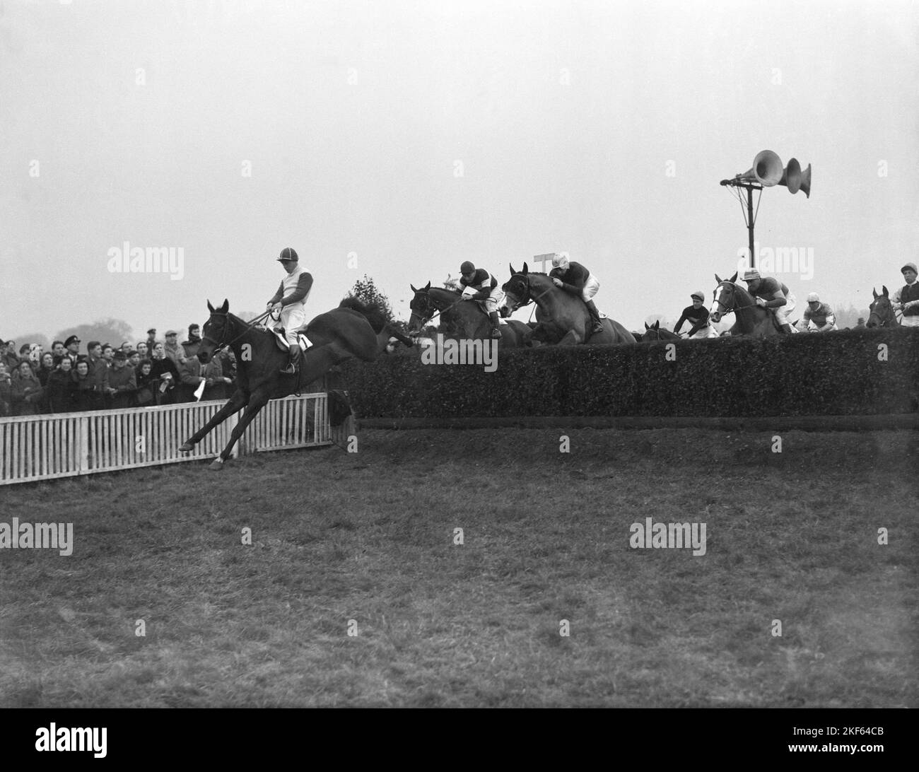 The winner Galloway Braes, with Bert Morrow up (left) leading the ...