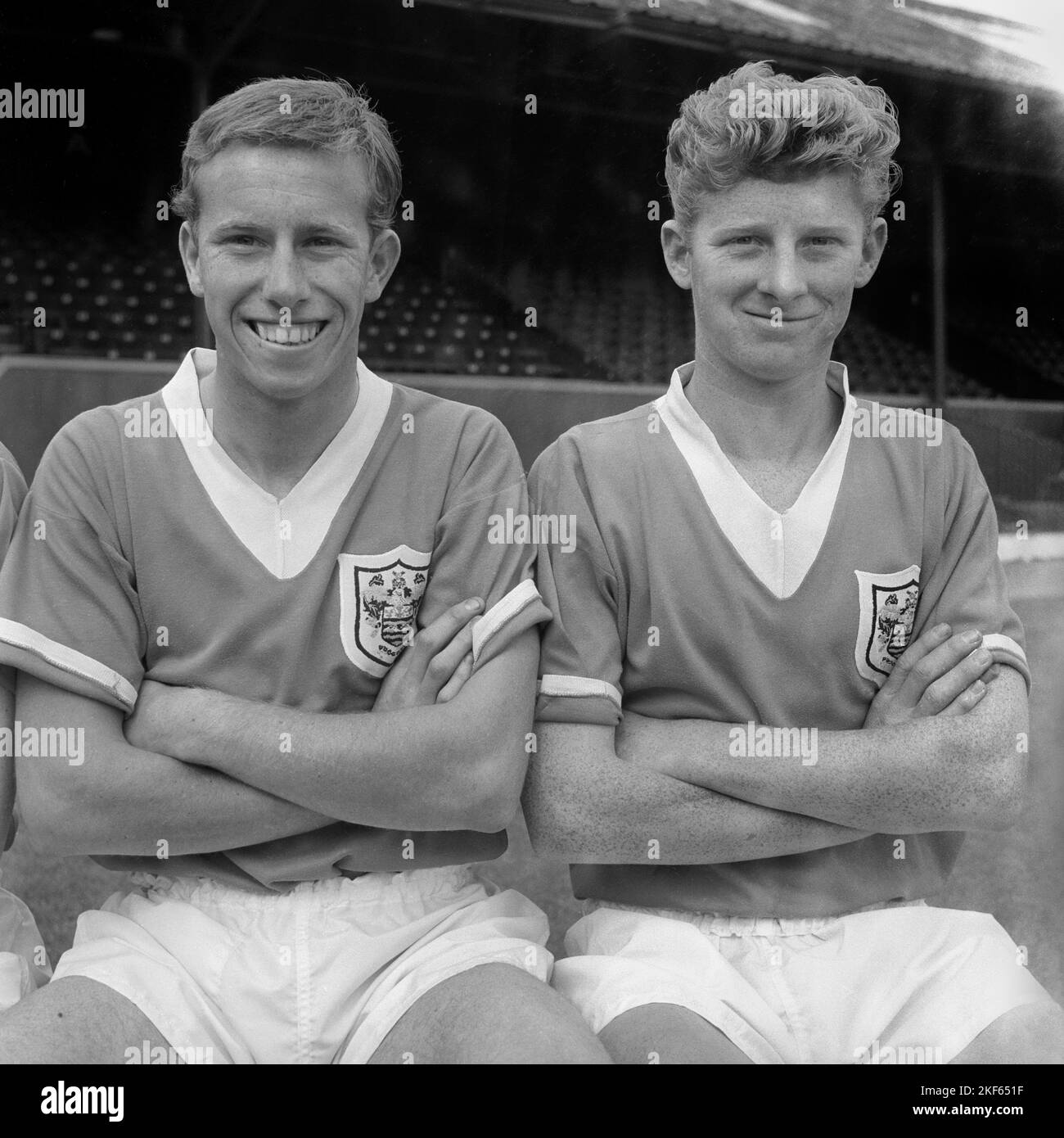 Barry Edmunson (l) and Gordon Marsland, Blackpool Stock Photo - Alamy