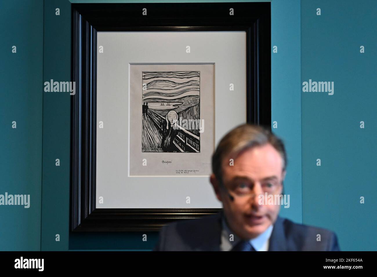 N-VA's Bart De Wever pictured during a press conference of Museum De ...