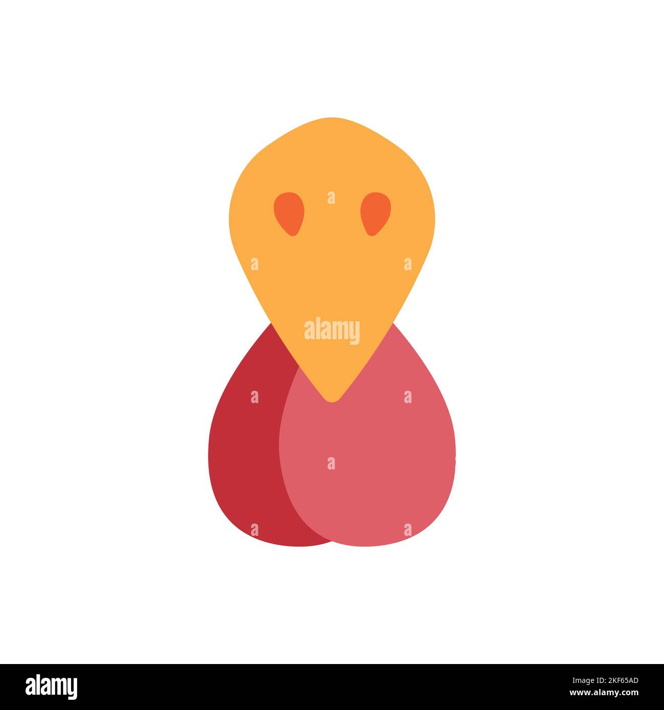 Vector flat cartoon chicken rooster nose beak Stock Vector Image & Art ...