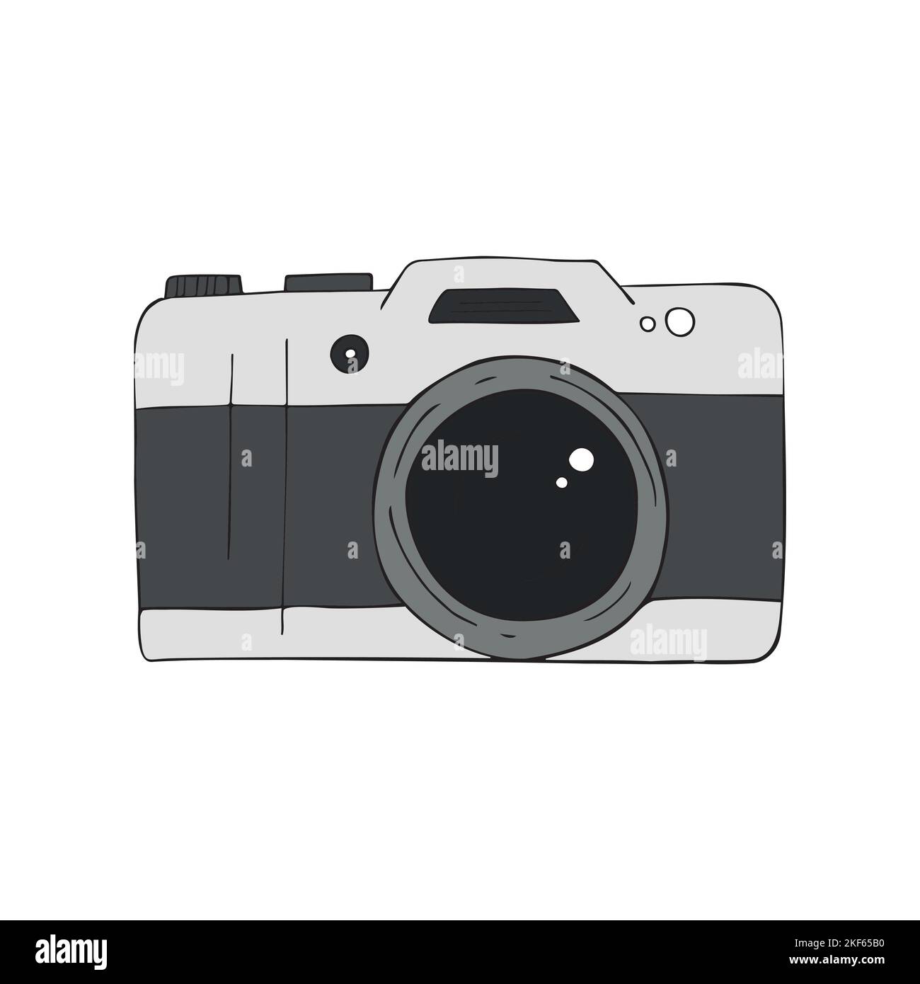 Hand camera photographic device Black and White Stock Photos & Images ...