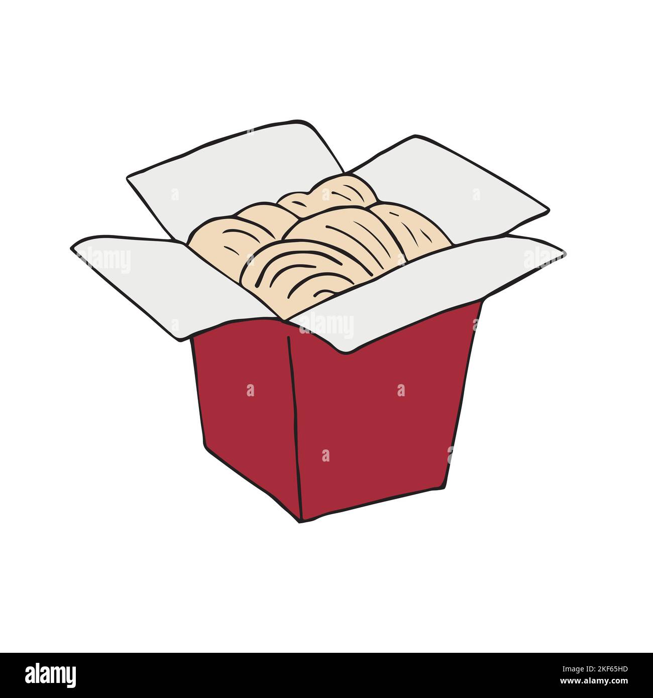 Asian wok pan noodles Cut Out Stock Images & Pictures - Alamy
