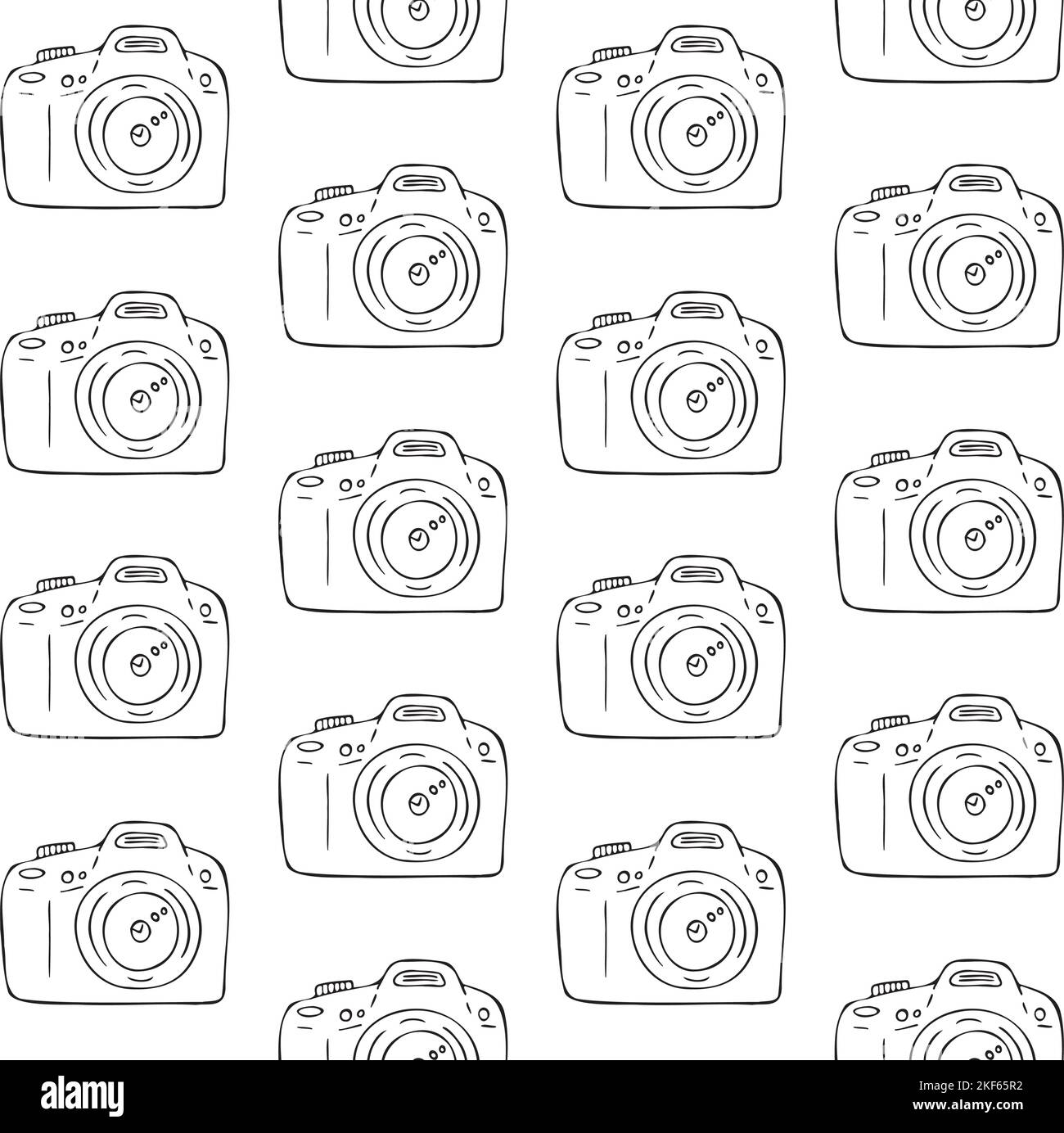Vector seamless pattern of photo camera Stock Vector Image & Art - Alamy