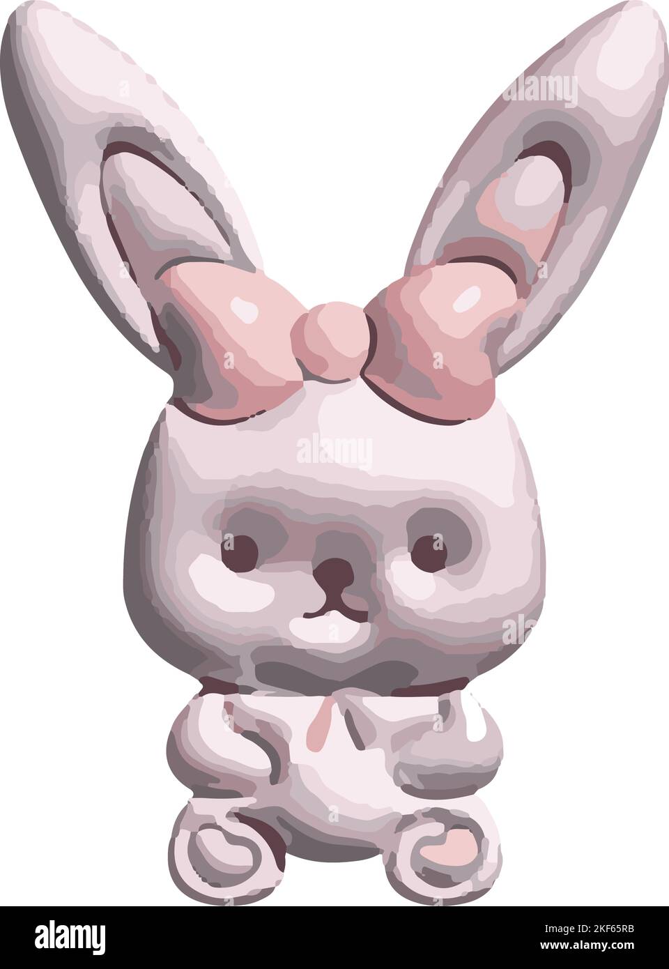 Baby shower pink rabbit Cut Out Stock Images & Pictures - Alamy