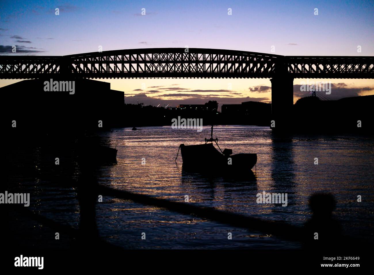 Sunderland UK: 1st oct 2022: The Queen Alexandra Bridge at the River ...