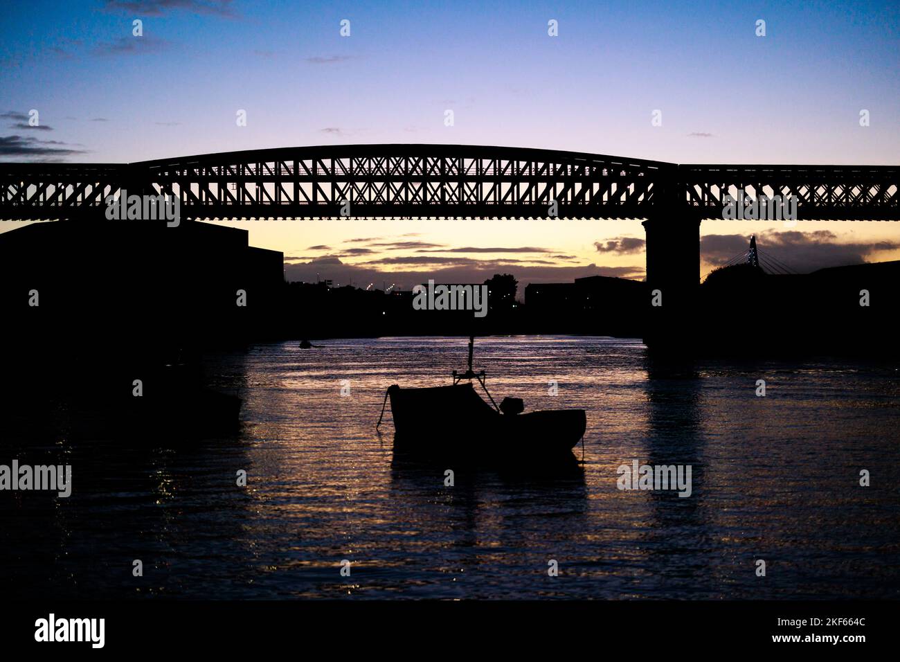 Sunderland UK: 1st oct 2022: The Queen Alexandra Bridge at the River ...