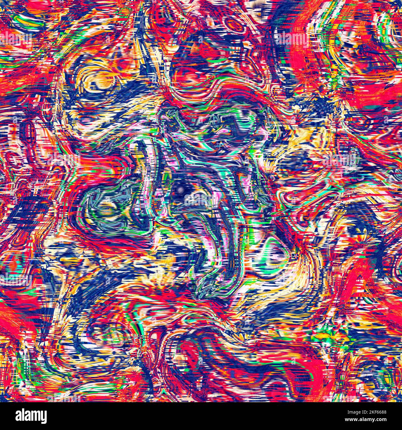 Vibrant pink distortion pattern. Bright colorful kitsch wallpaper for ...