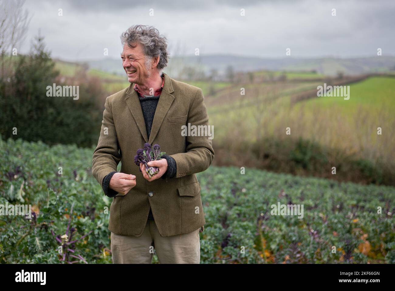 Organic farmer Guy Singh-Watson, pictured on Riverford Organic Farm ...