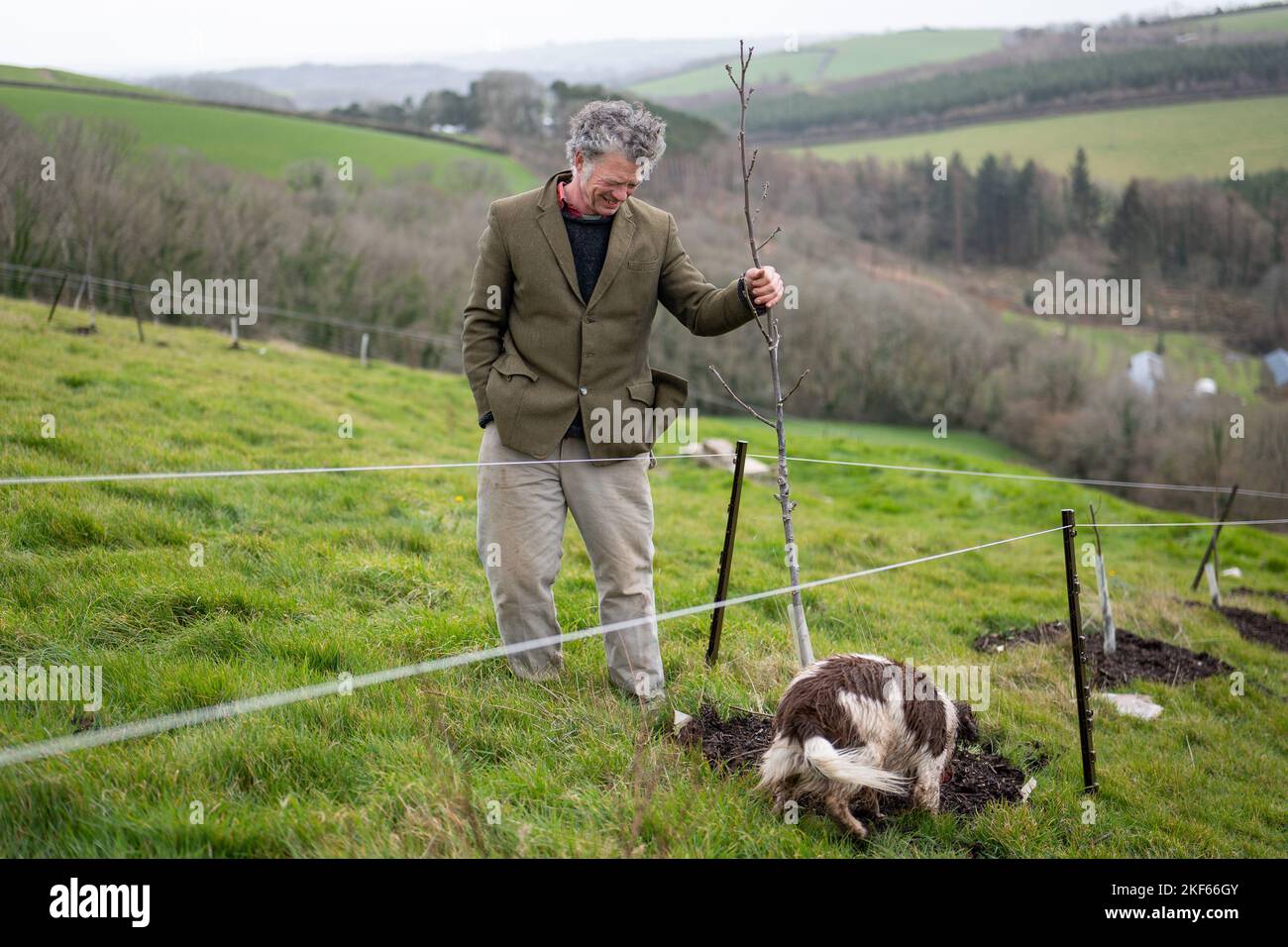 Organic farmer Guy Singh-Watson, pictured on Riverford Organic Farm ...