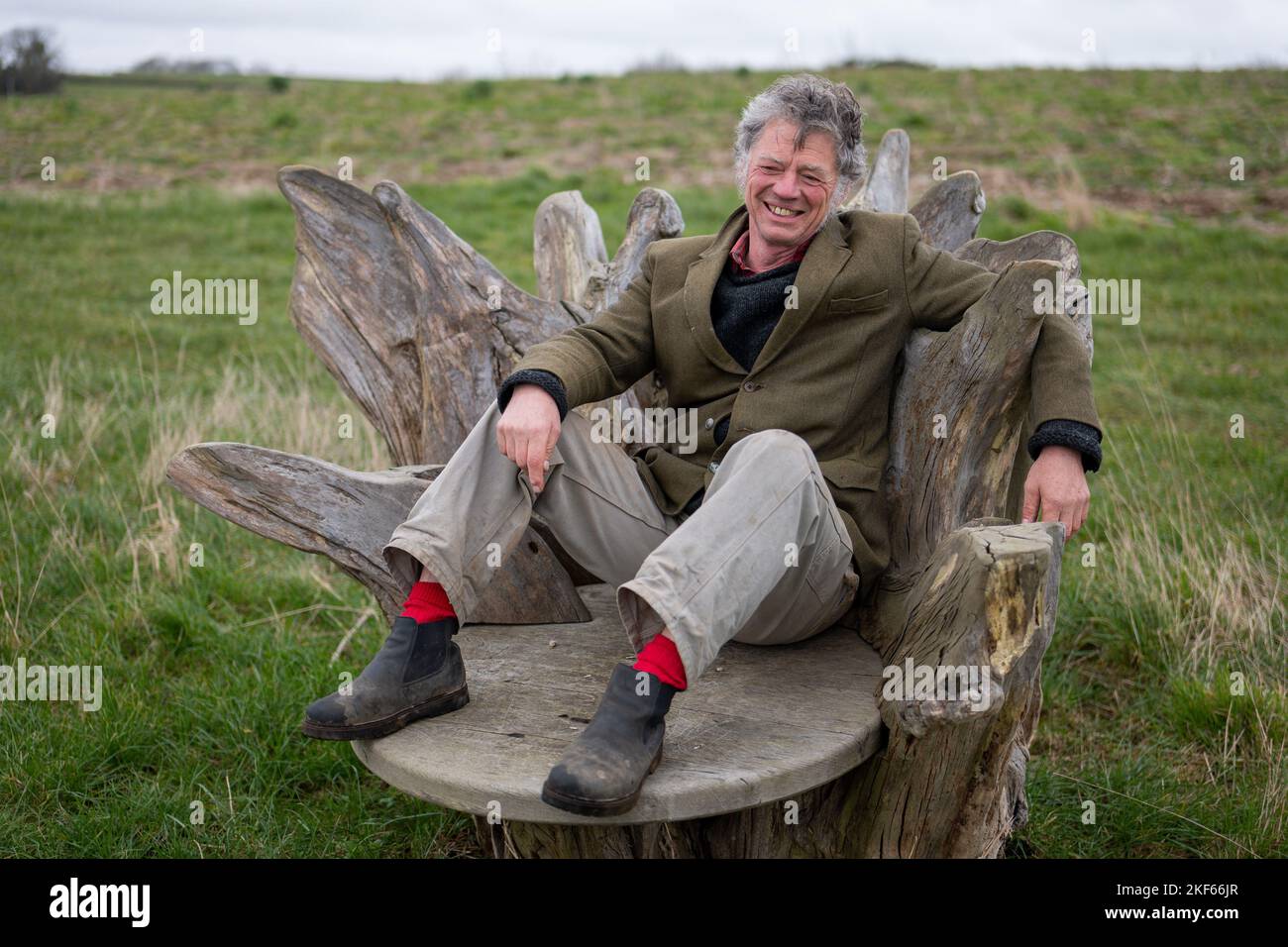 Organic farmer Guy Singh-Watson, pictured on Riverford Organic Farm ...