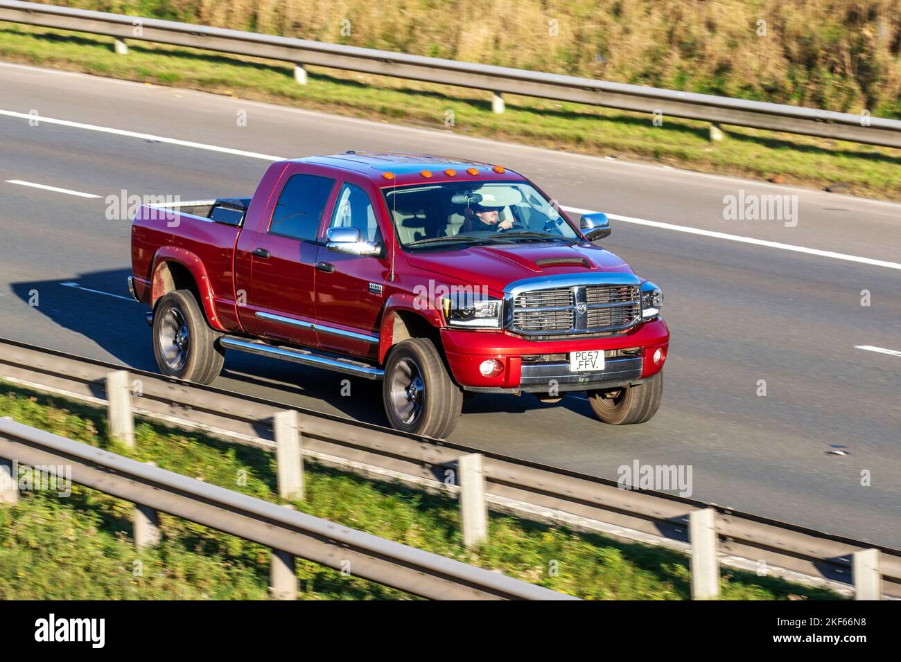 2008 Red American left-hand drive DODGE RAM 6700cc Diesel USA Work ...