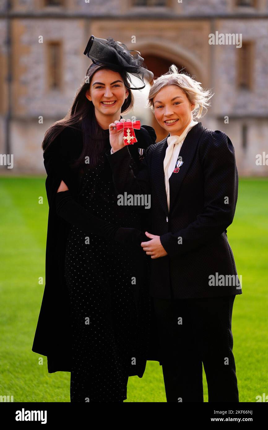 Olympic and Commonwealth Games boxer Lauren Price (right) with her ...