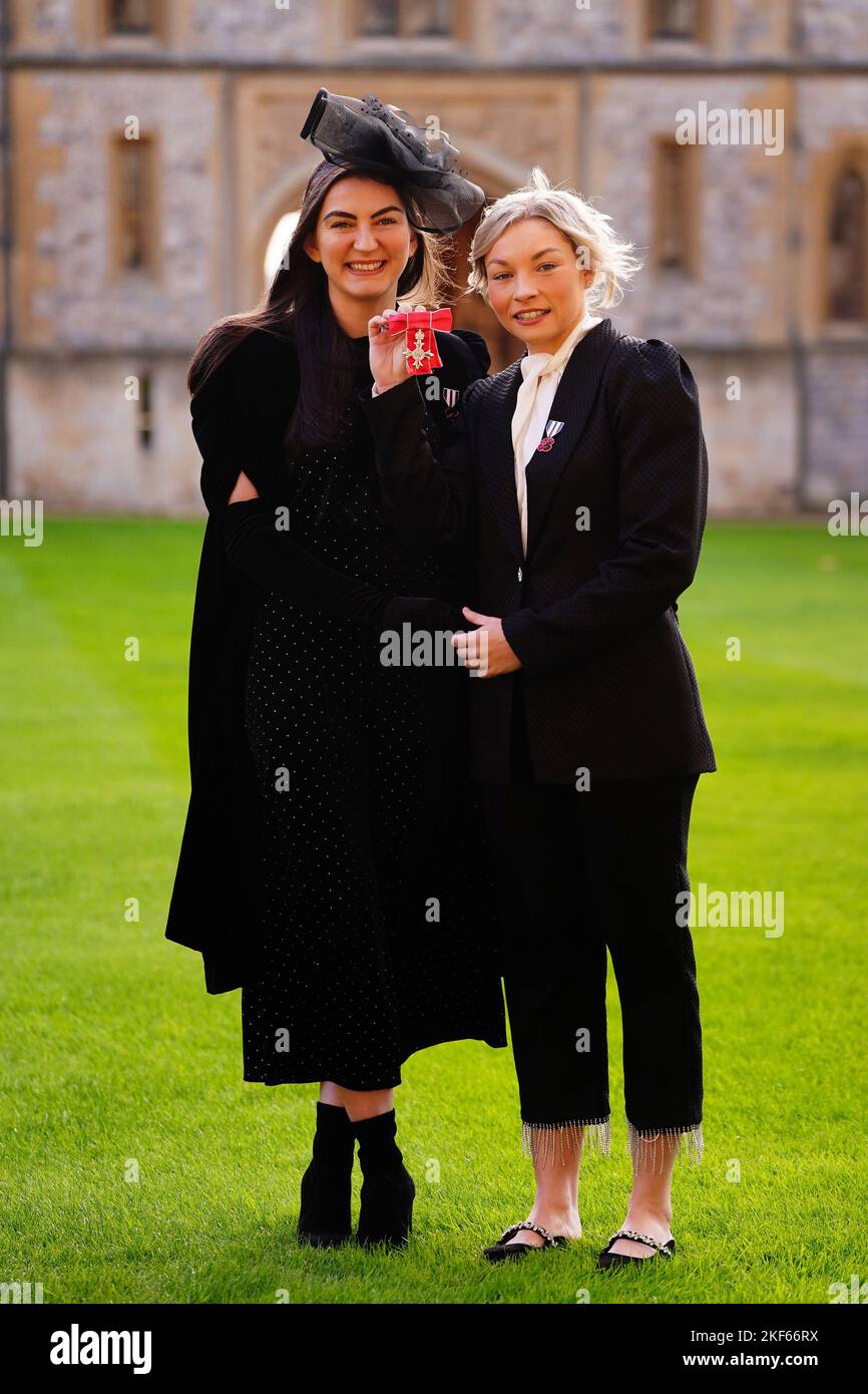 Olympic and Commonwealth Games boxer Lauren Price (right) with her ...
