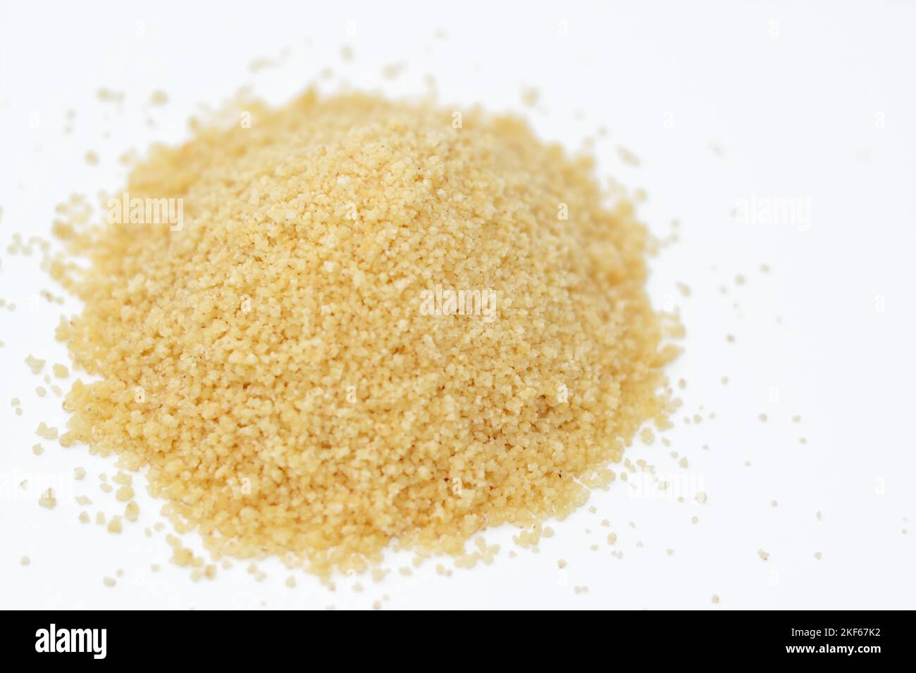 Arabian Cuisine dish of small steamed granules of rolled durum wheat ...
