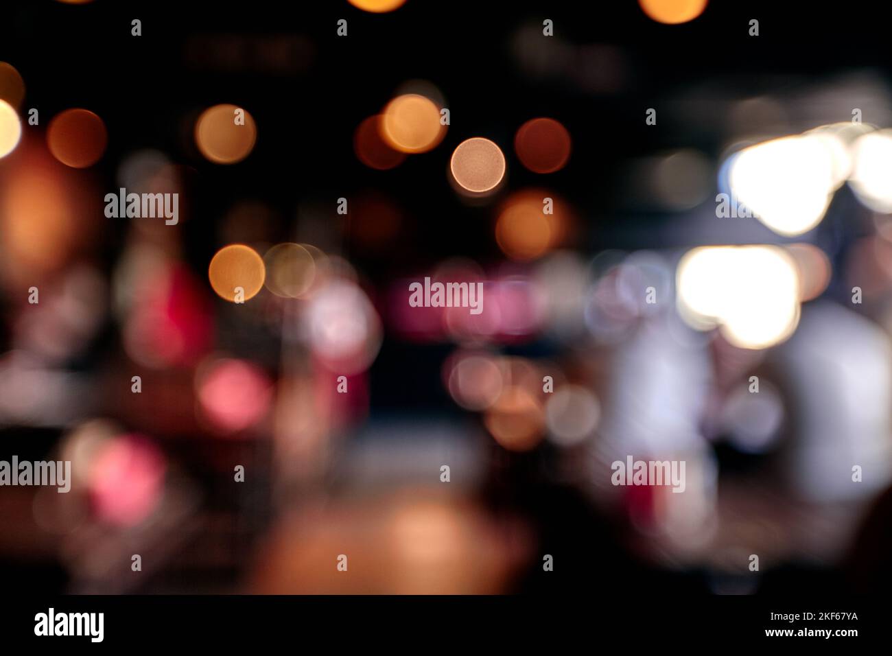 Blurred restaurant or cafe background. Tables and chairs in the lobby ...