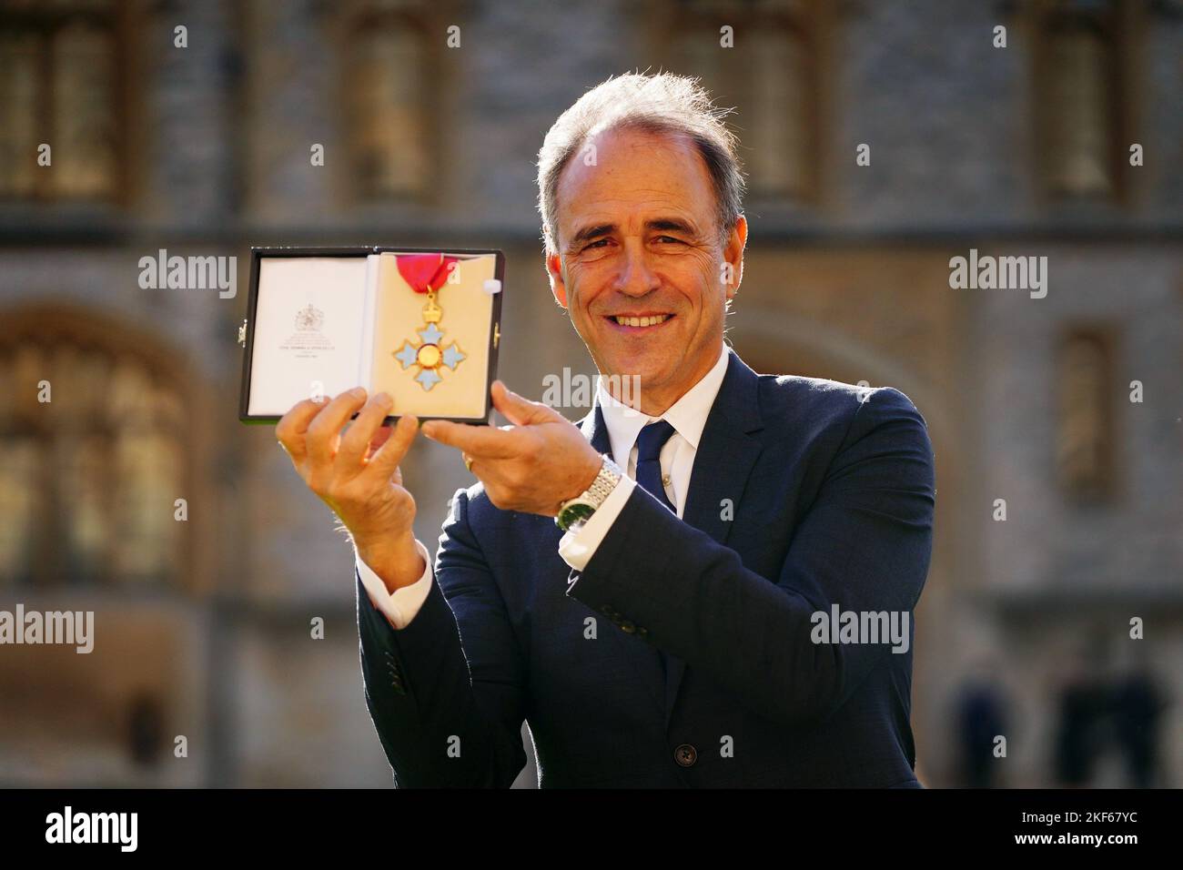 Novelist and screenwriter Anthony Horowitz after being made a Commander ...