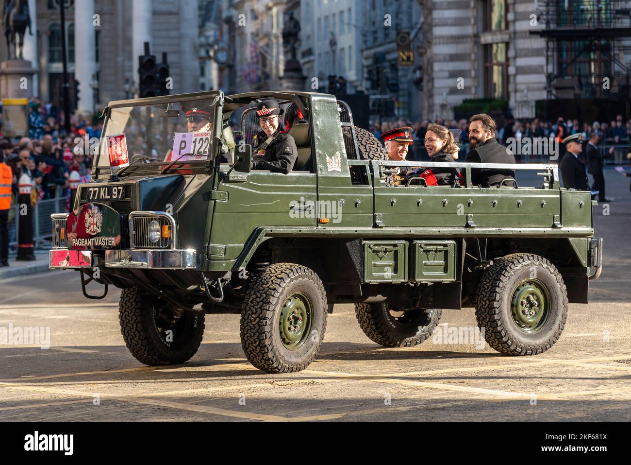 Pageantmaster's Pinzgauer vehicle at the Lord Mayor's Show parade in ...