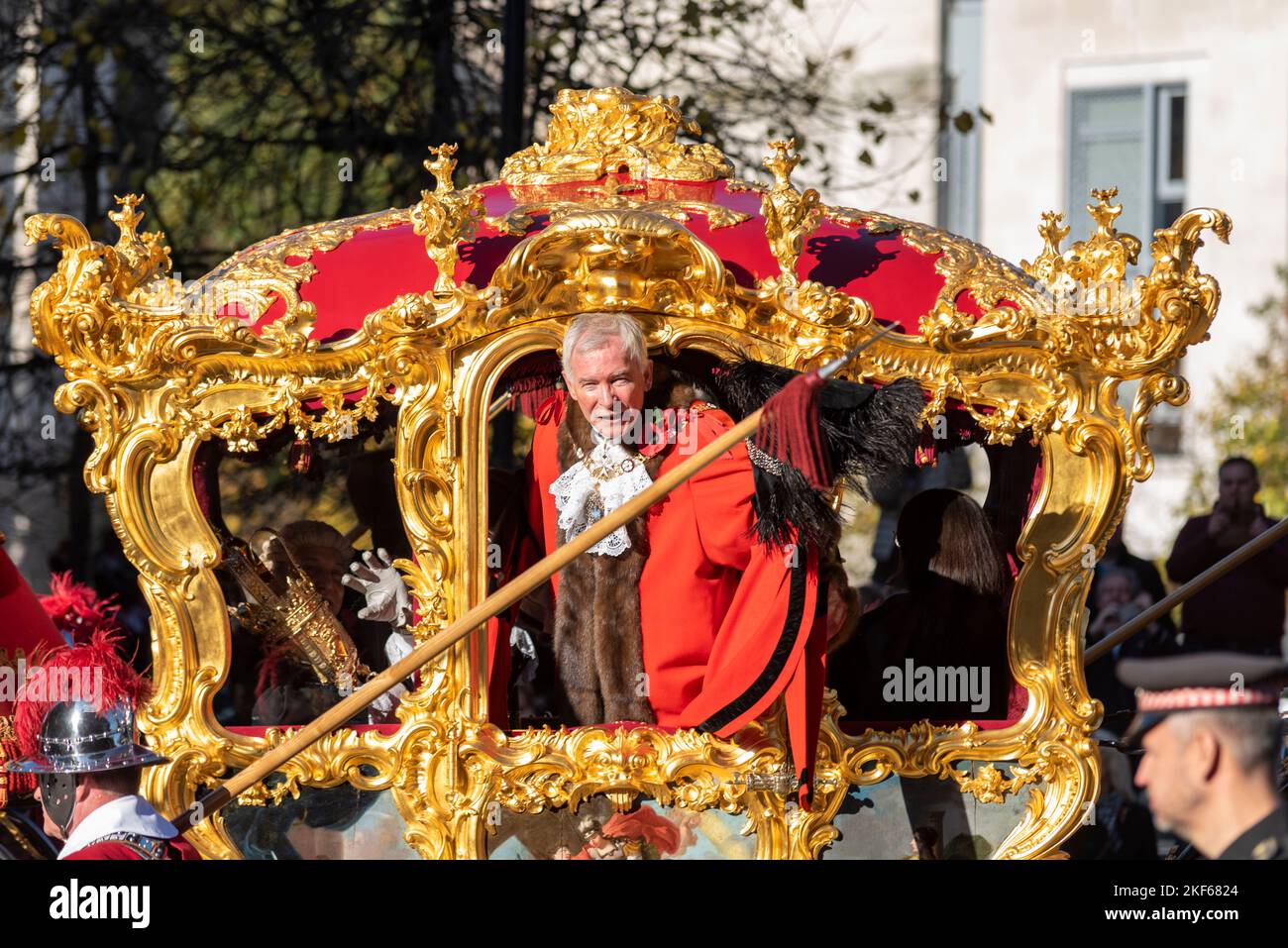 Alderman Nicholas Lyons, the new Lord Mayor of London, in the Gold ...
