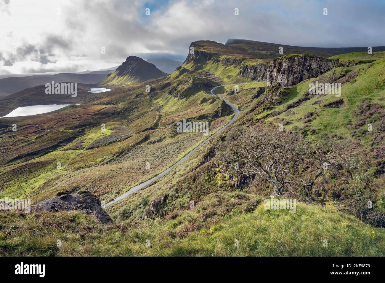 Best places in Scotland the Quiraing mountain range Isle of Skye Stock ...