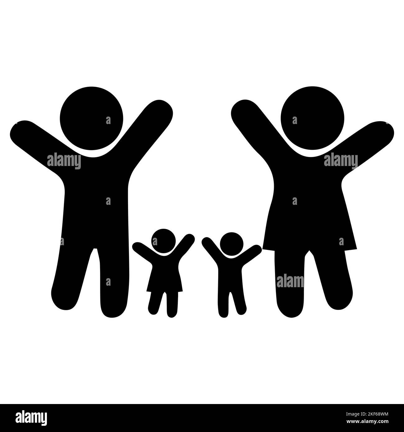 People icon. Family Icon in trendy flat style isolated on white ...