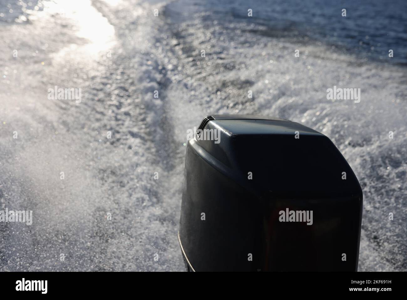 Motorboat trail hi-res stock photography and images - Alamy