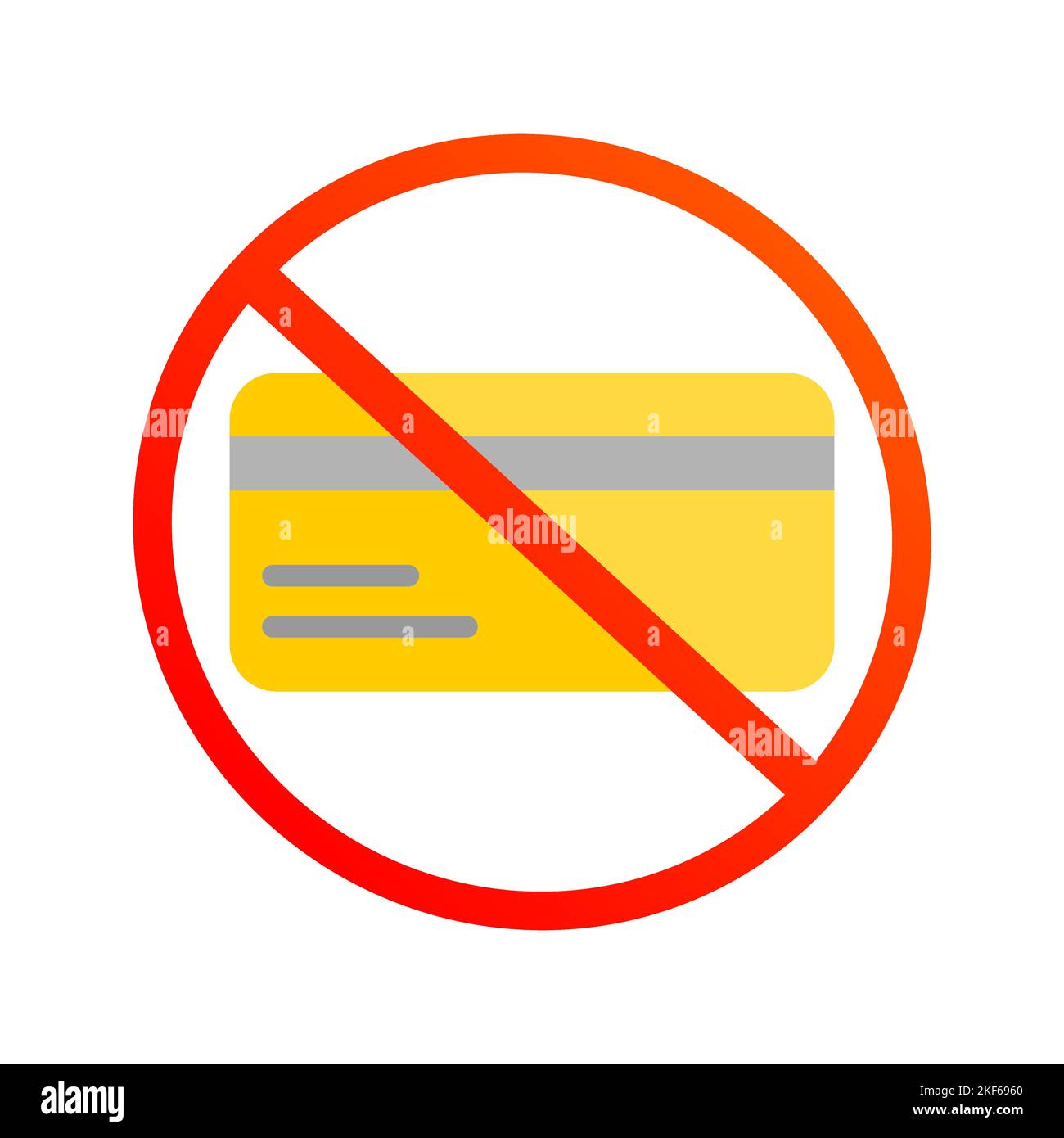 Decline cash sign card hi-res stock photography and images - Alamy