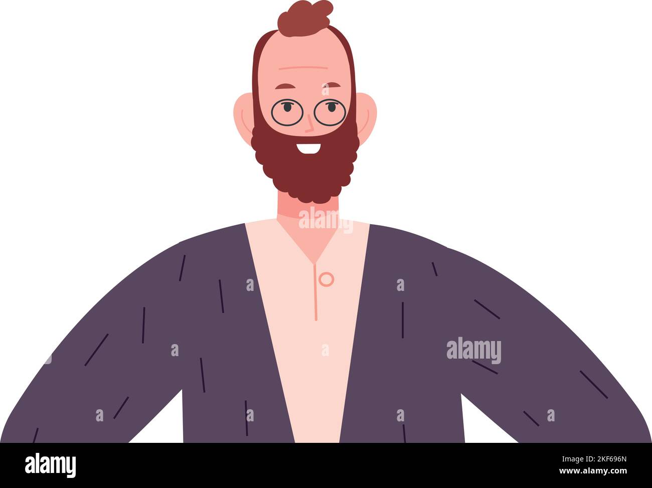 Middle aged man profile picture. Male avatar isolated on white ...