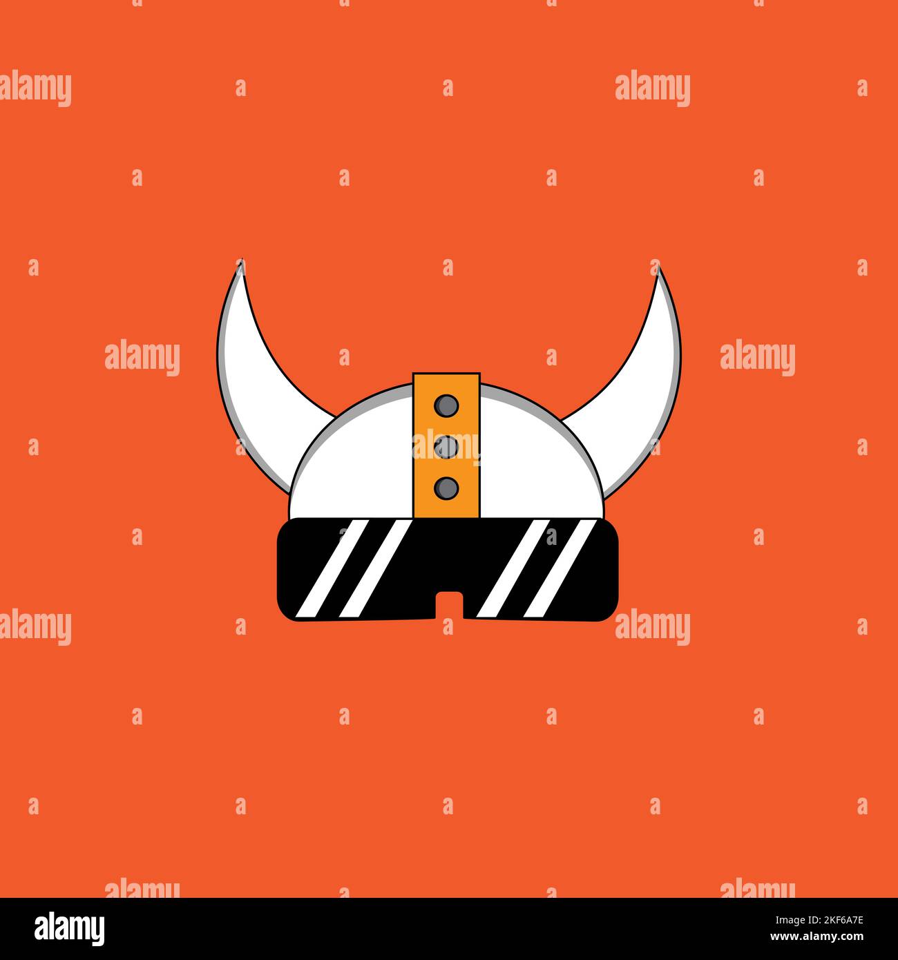 Helmet Viking Logo Template Viking Character Head Helmet An Icon Logo