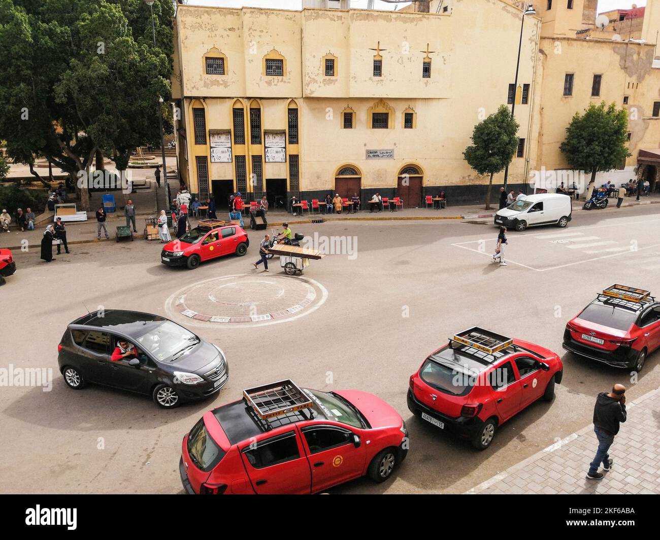 Morocco, Fes, taxi station Stock Photo - Alamy